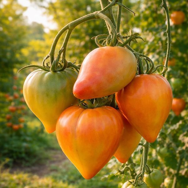 MIDNIGHT SUN – early sweet heart-shaped bicolor